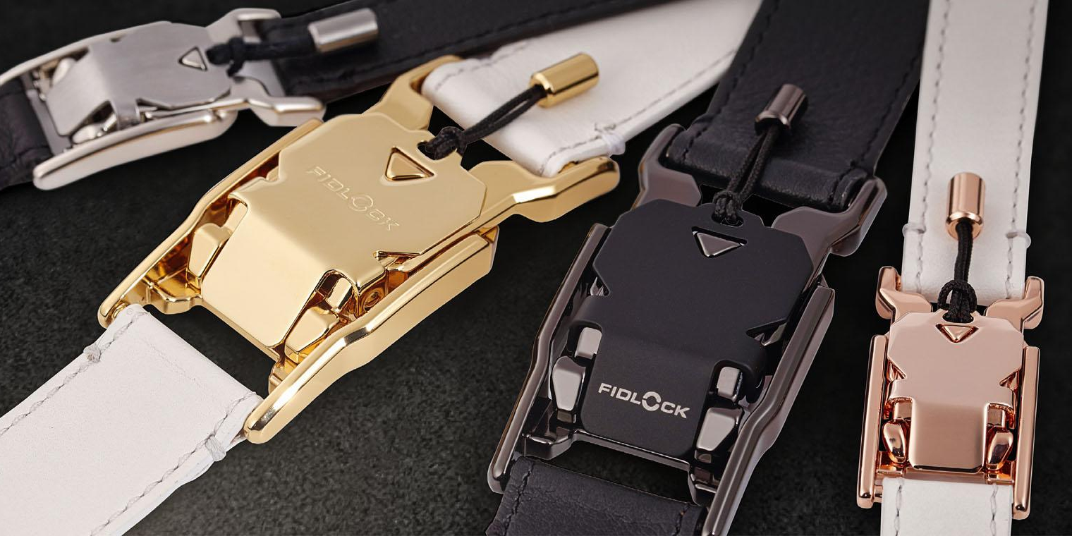 Stofftanten - Luxuriöse Fidlock Magnetschnalle in Gold für 25 mm Band