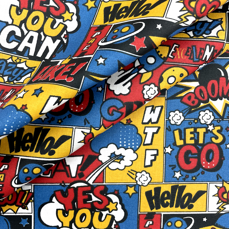Stofftanten - Beschichtete Baumwolle im Comicdesign