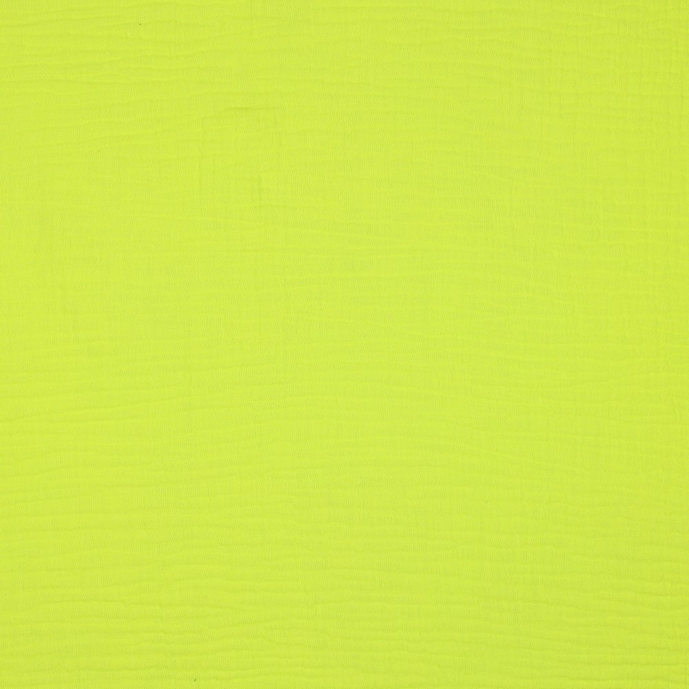 Stofftanten - Neon Gelb Musselin / Double Gauze 100 % Baumwolle