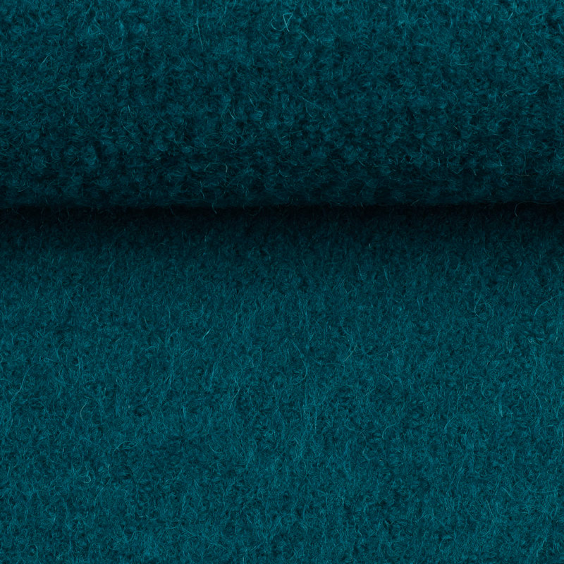 Stofftanten - Walkstoff in uni dunkel petrol von der Firma Swafing.